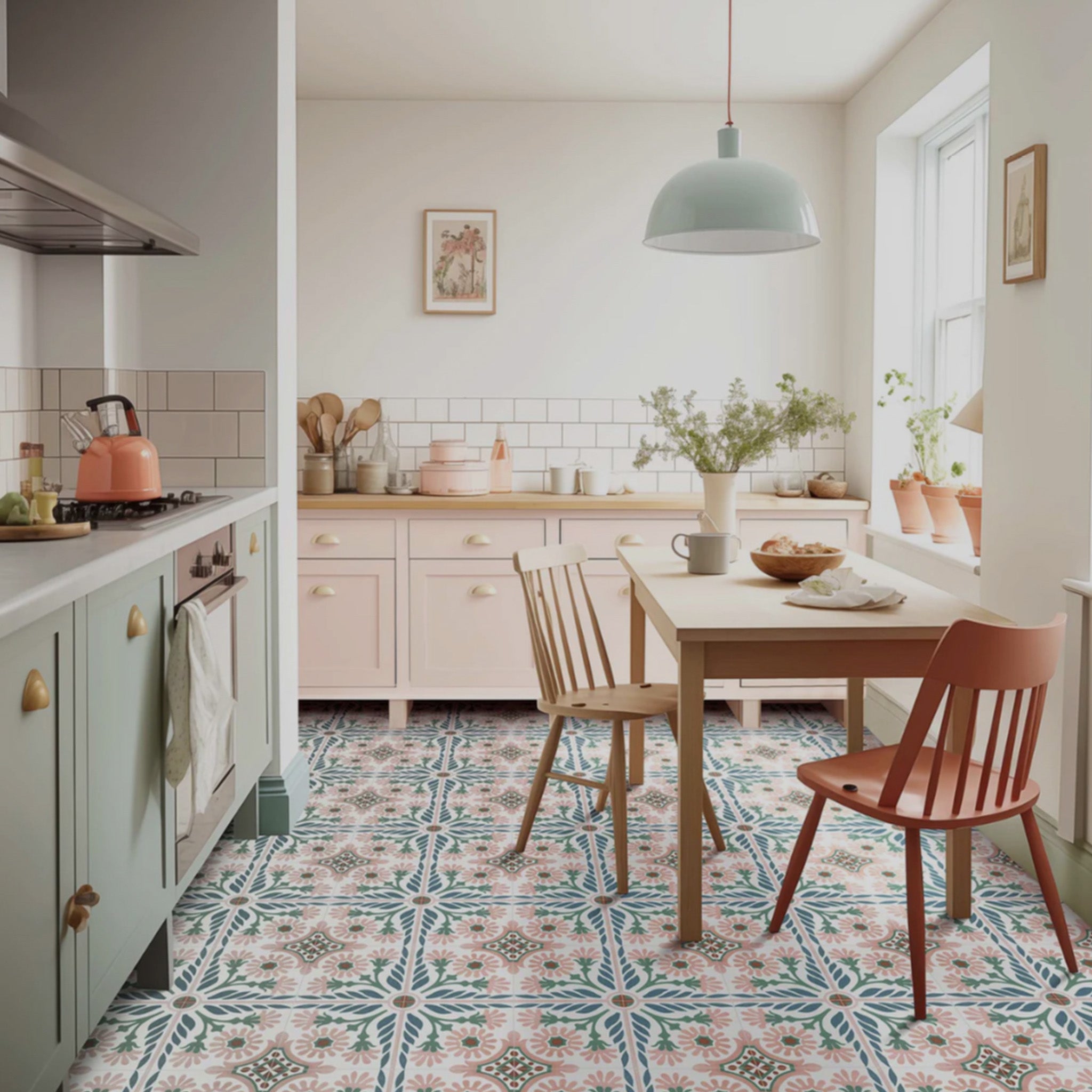 Carnaby Pink Patterned Tile – Porcelain Superstore