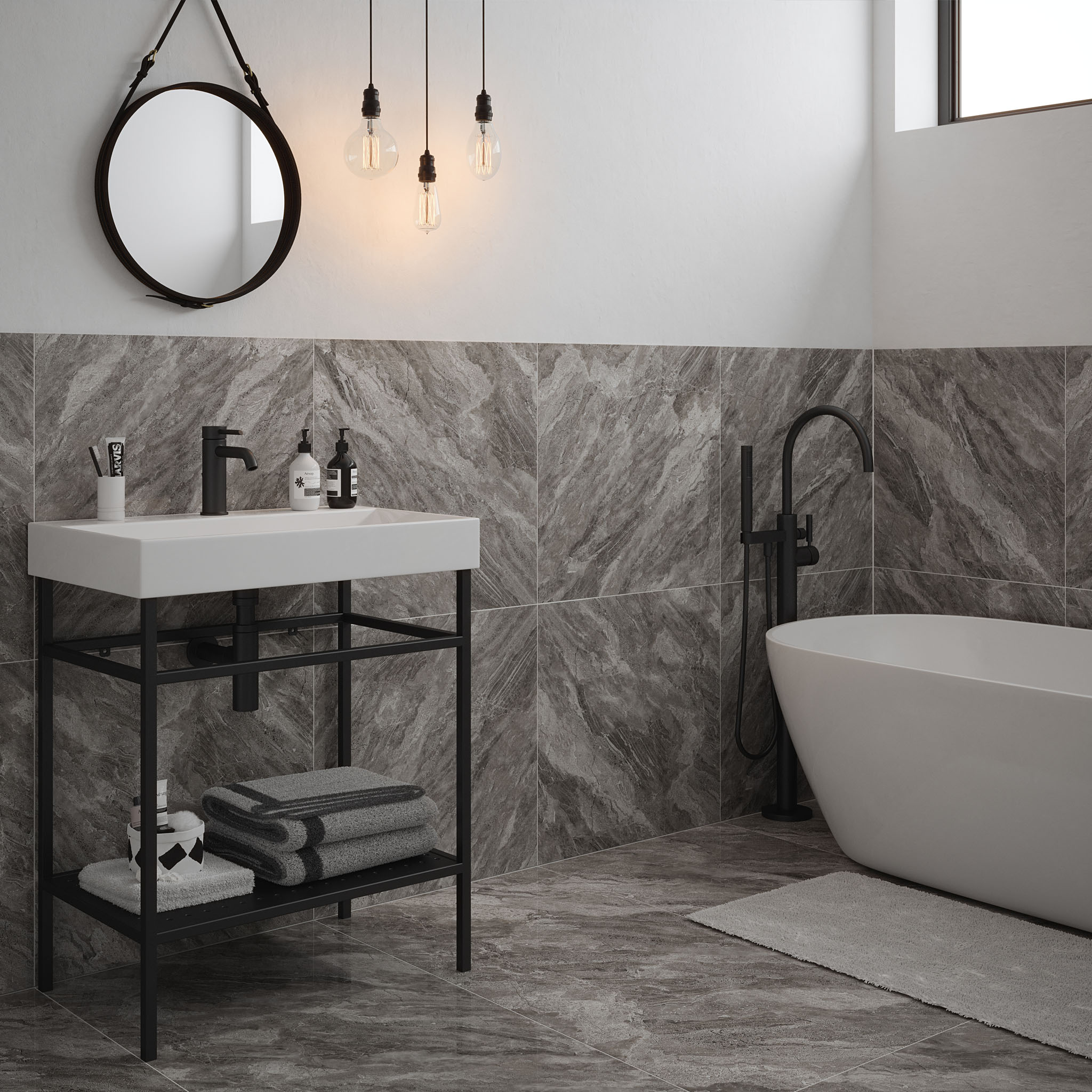 Destiny Grey Polished Tile – Porcelain Superstore