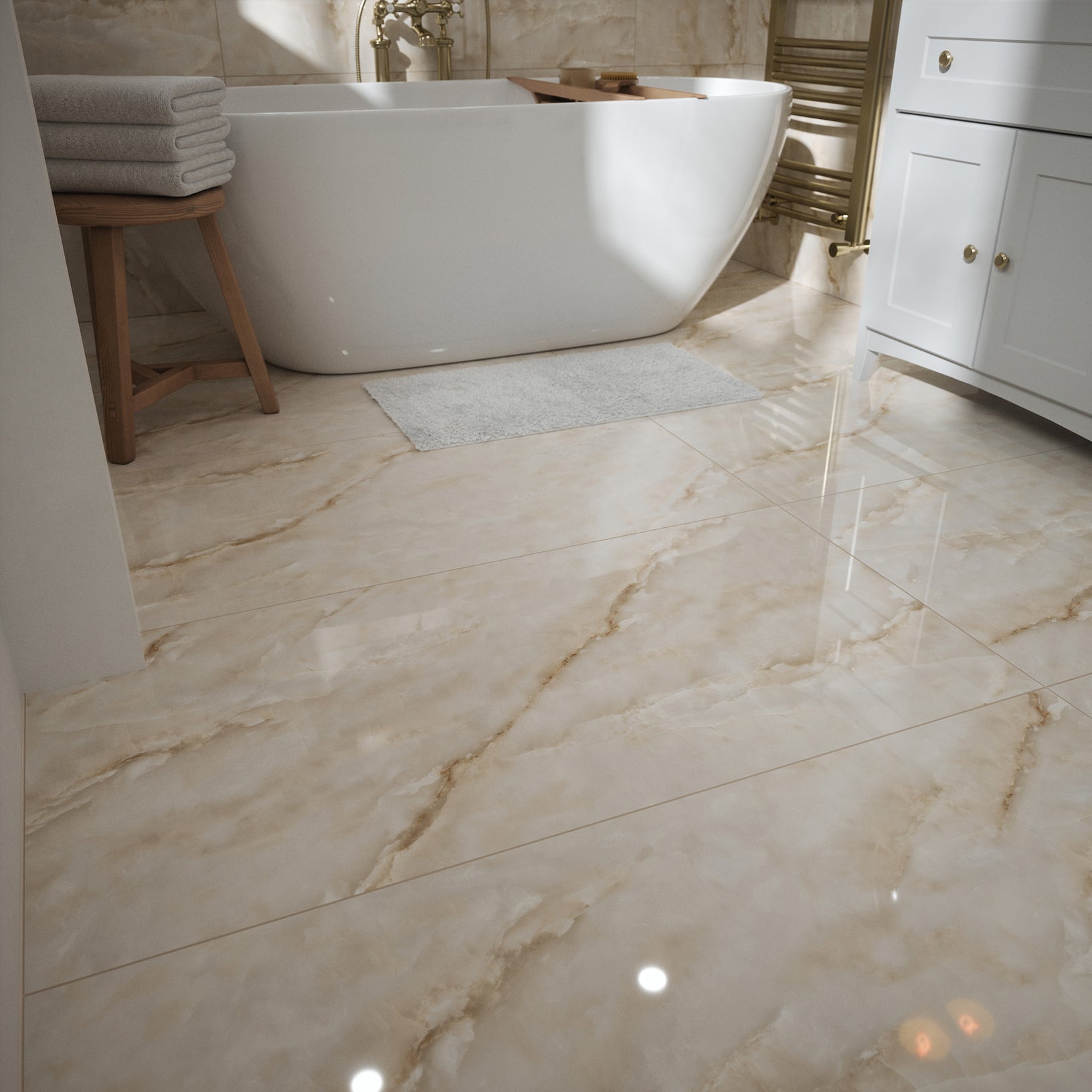 Destiny Pearl Polished Tile – Porcelain Superstore