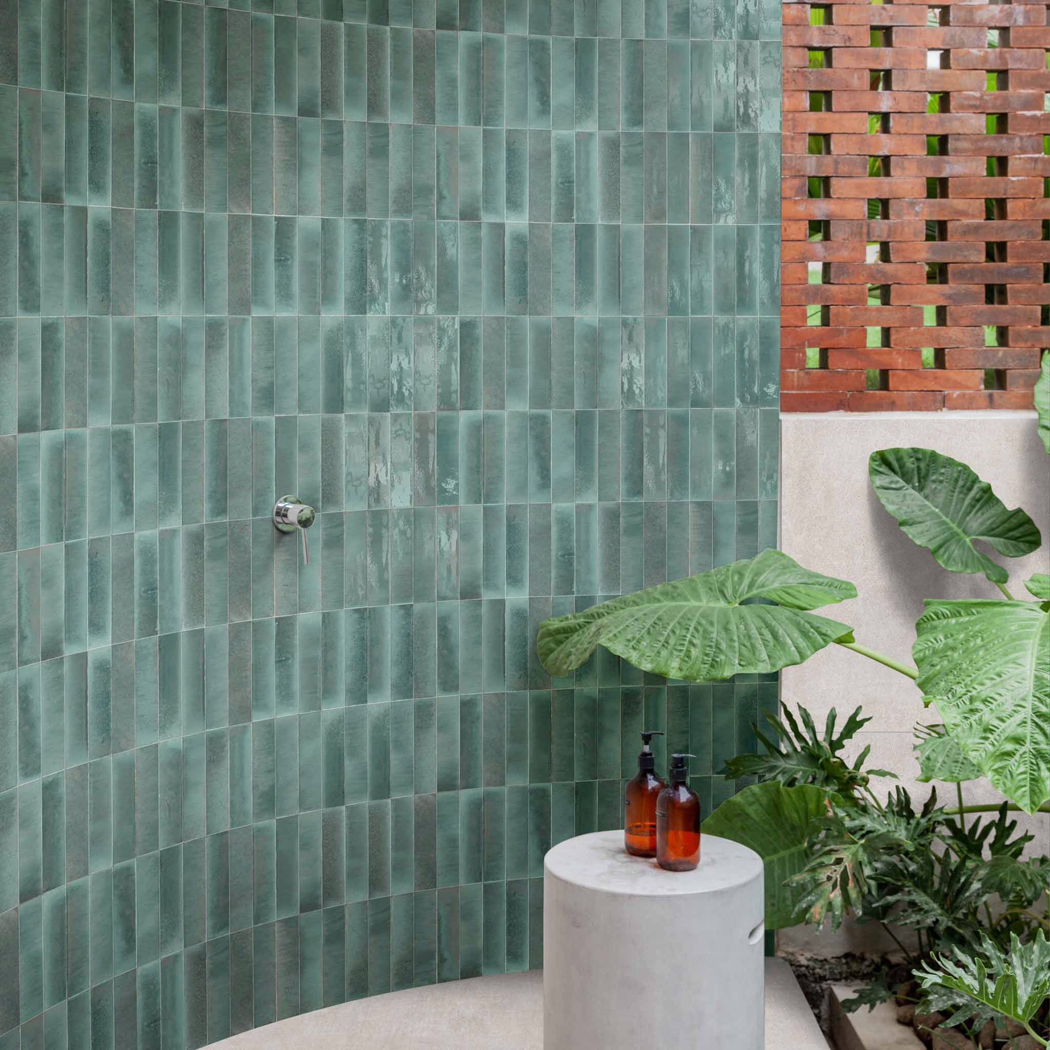 Turquoise Bathroom Floor Tiles