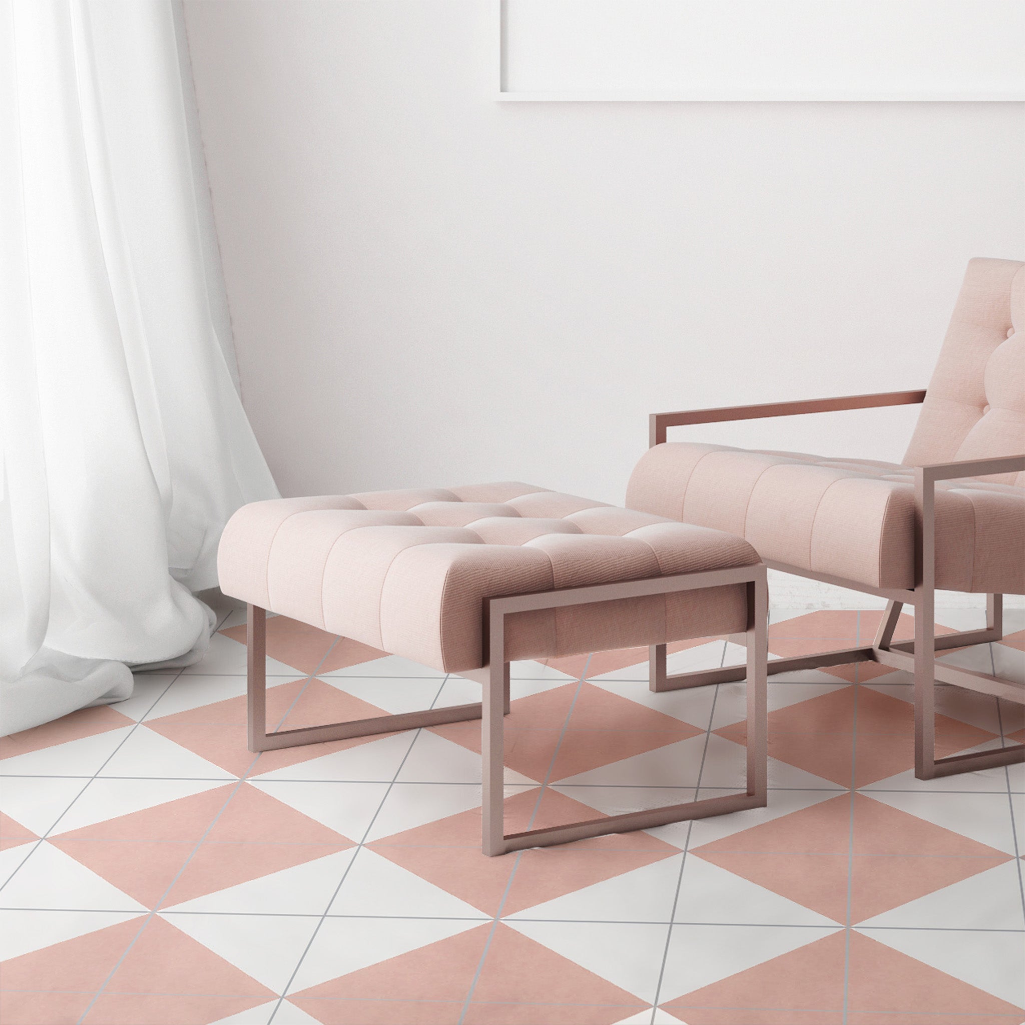 Ezra Pink Patterned Tile – Porcelain Superstore