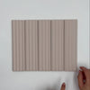 Fluted Pink Plain Wall Tile - Porcelain Superstore