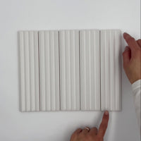 Fluted Snow Decor Wall Tile – Porcelain Superstore