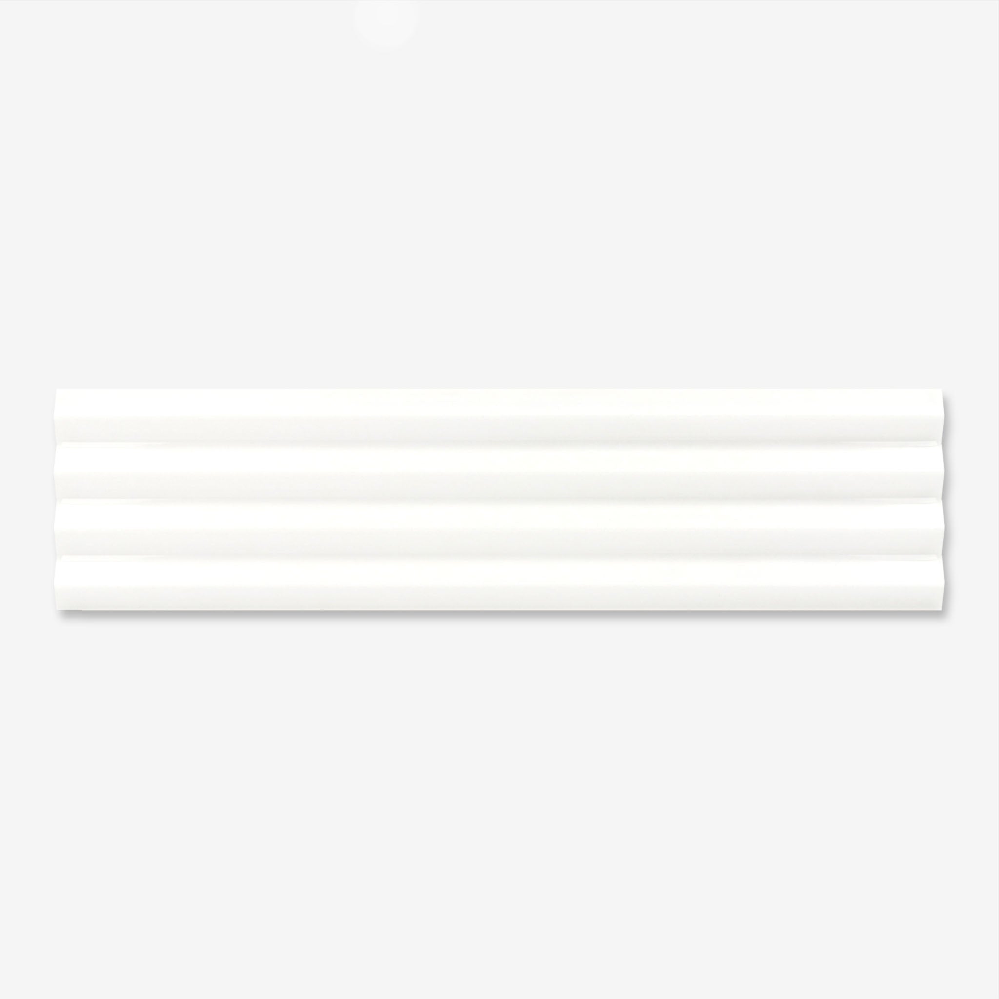Fluted Snow Gloss Decor Wall Tile – Porcelain Superstore