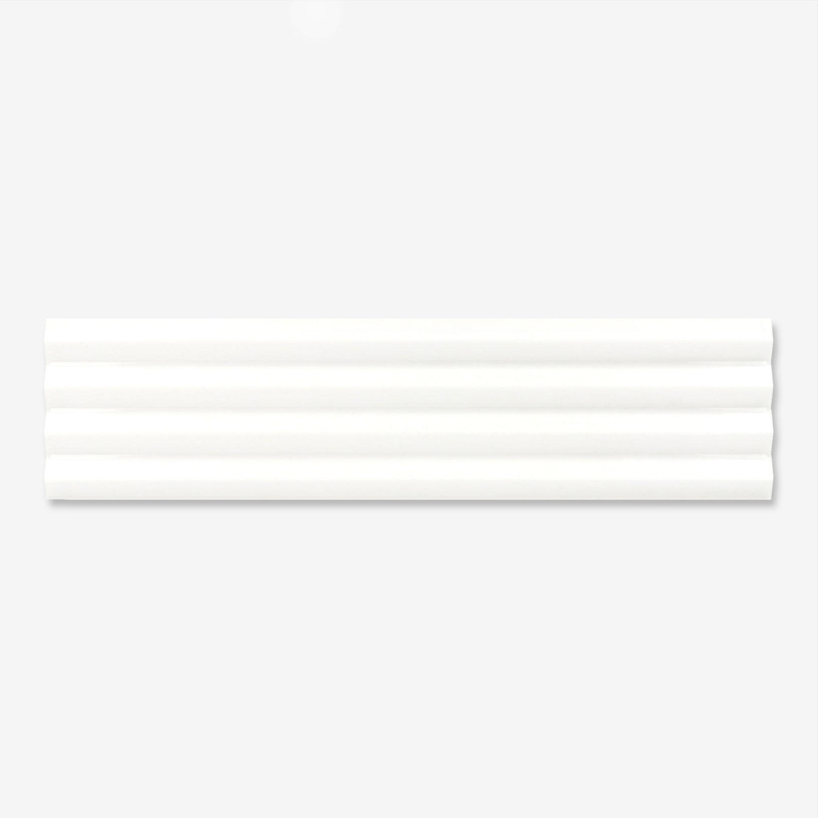 Fluted Snow Gloss Decor Wall Tile – Porcelain Superstore