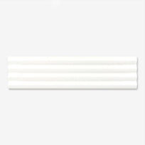 Fluted Snow Gloss Decor Wall Tile – Porcelain Superstore
