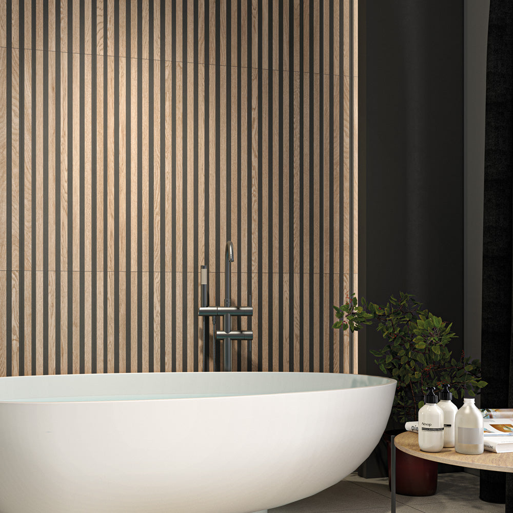 Forest Oak Slat Wood Wall Tile – Porcelain Superstore