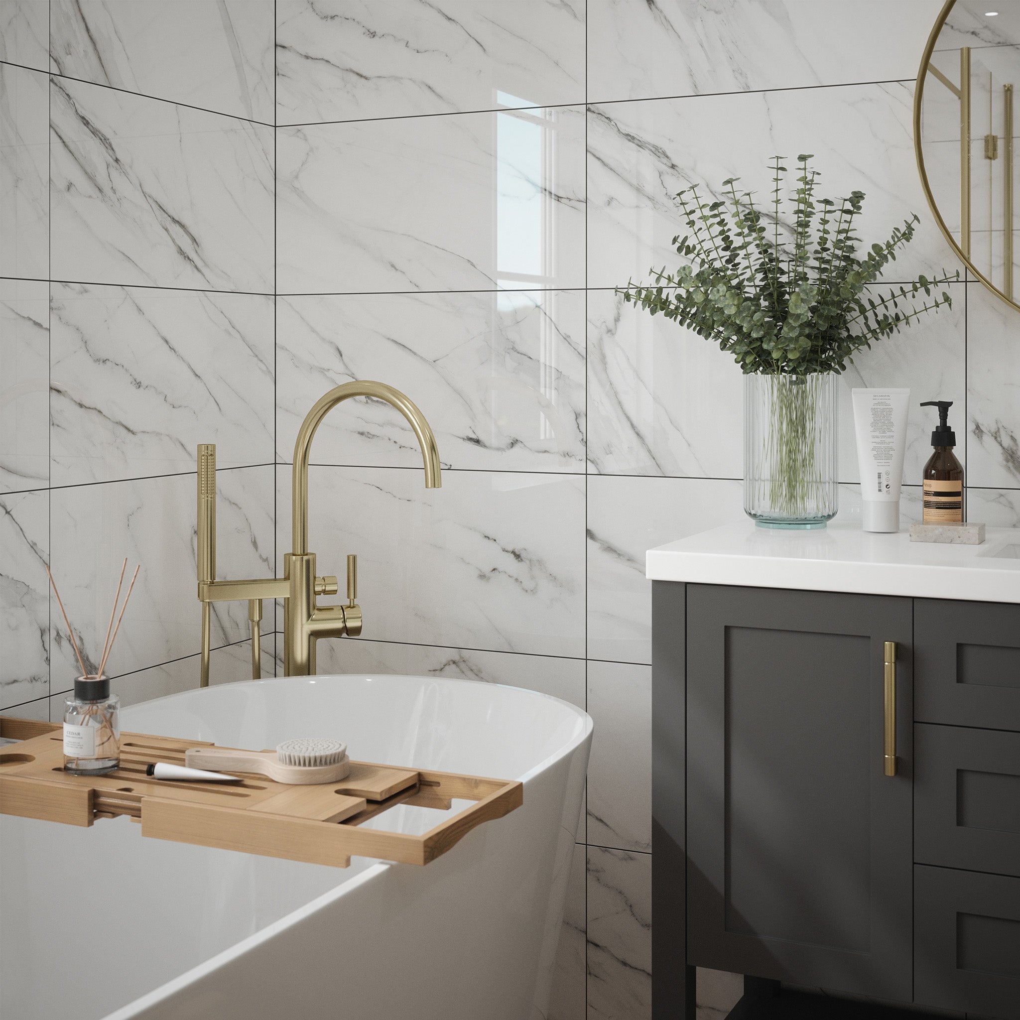 Haven White Gloss Wall Tile – Porcelain Superstore