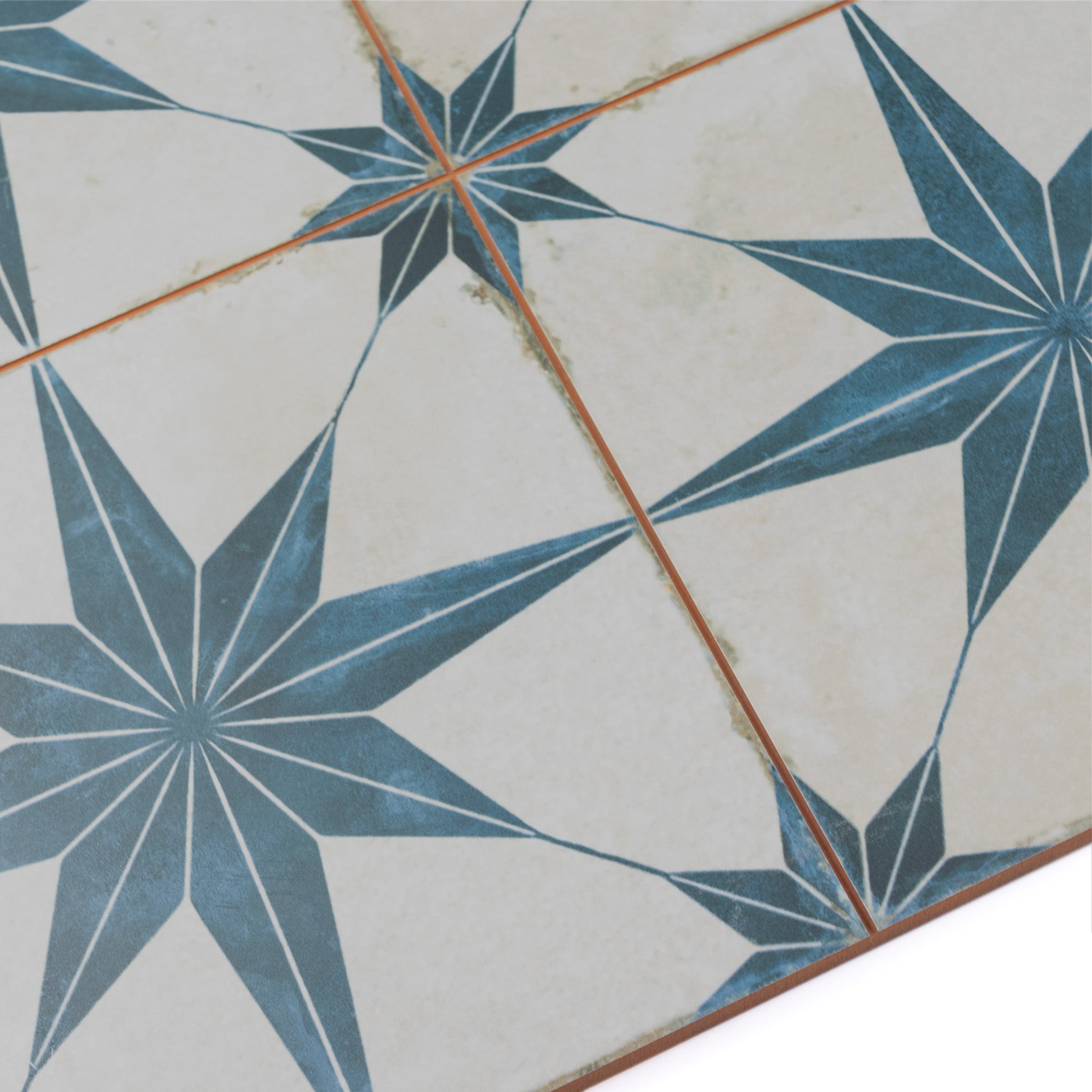 Heritage Star Blue Patterned Tile – Porcelain Superstore