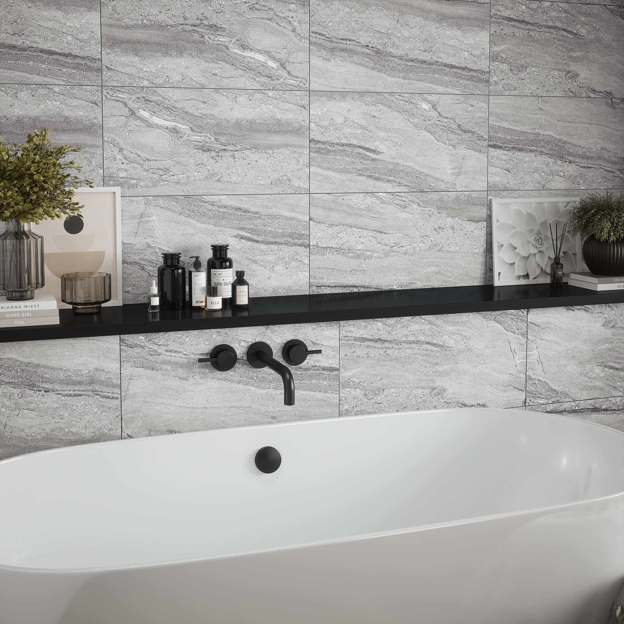 Lucia Grey Matt Wall Tile – Porcelain Superstore