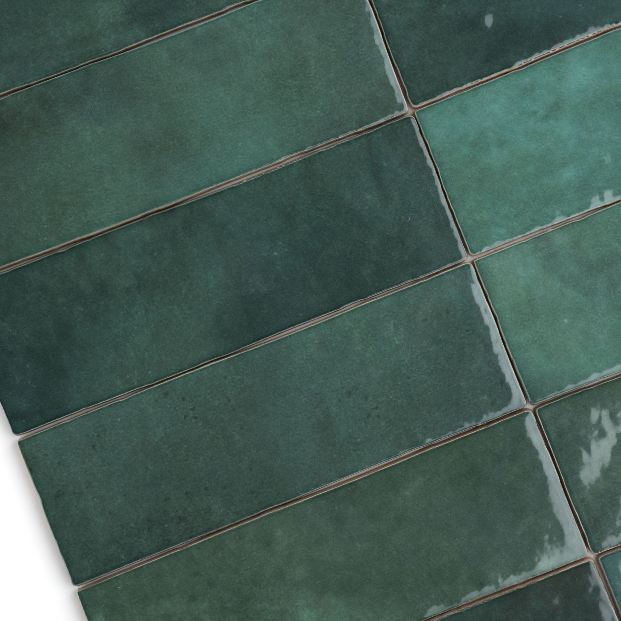 Dark Green Ceramic Tile Wade Dark Green Matt Metro Tile 6x30 Cm I