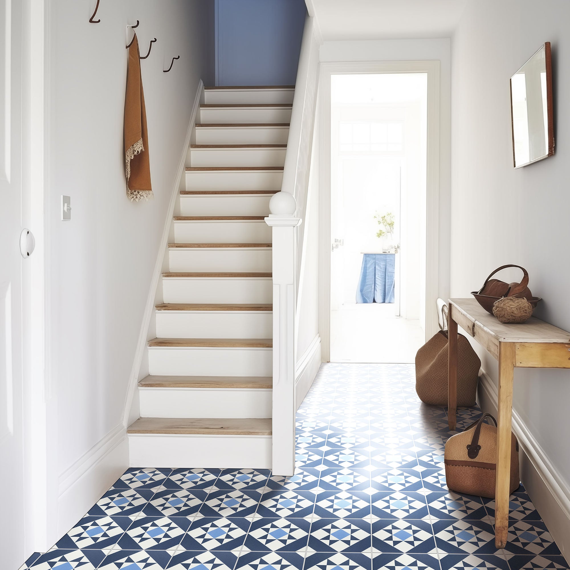 Melville Blue Patterned Tile – Porcelain Superstore
