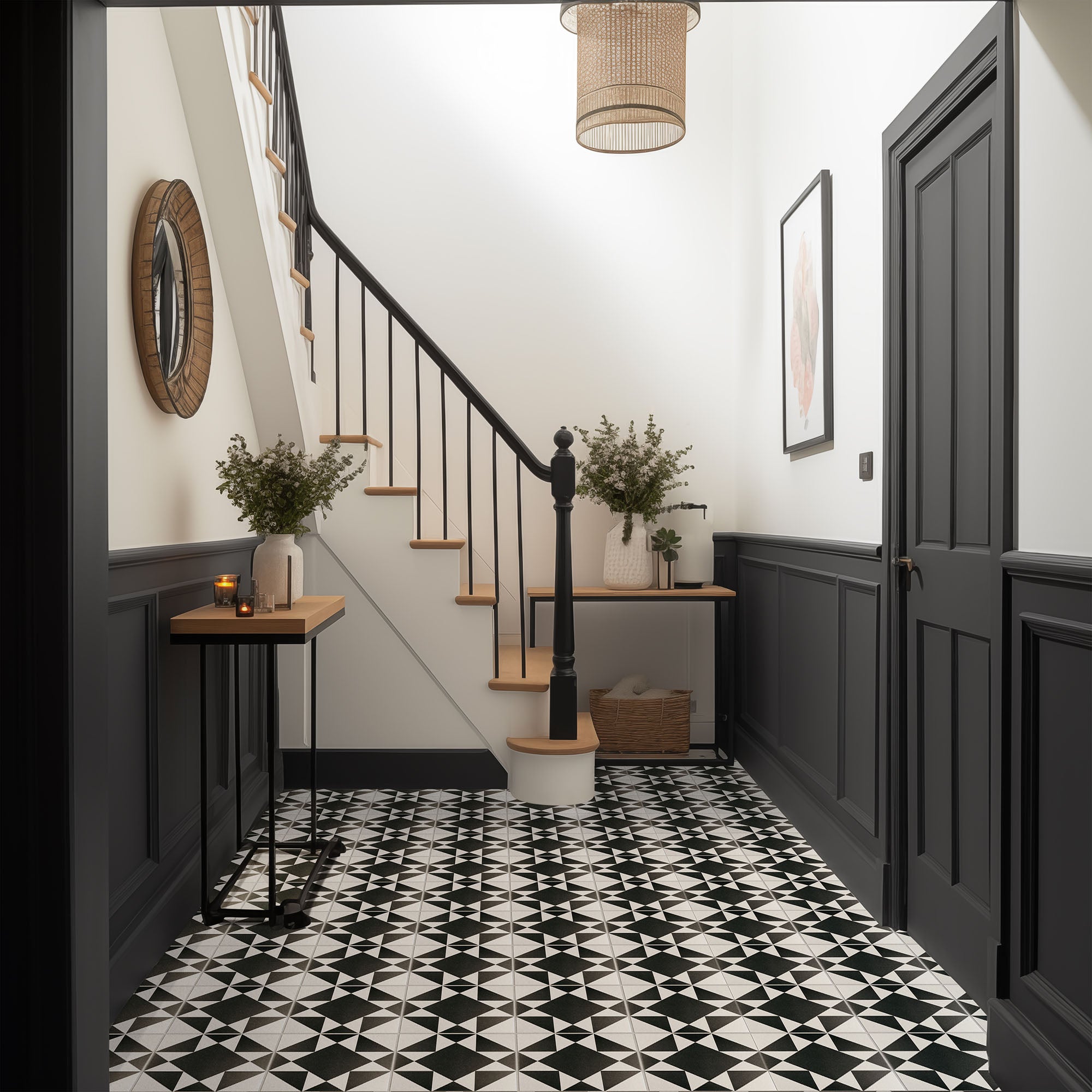 Melville White Patterned Tile – Porcelain Superstore