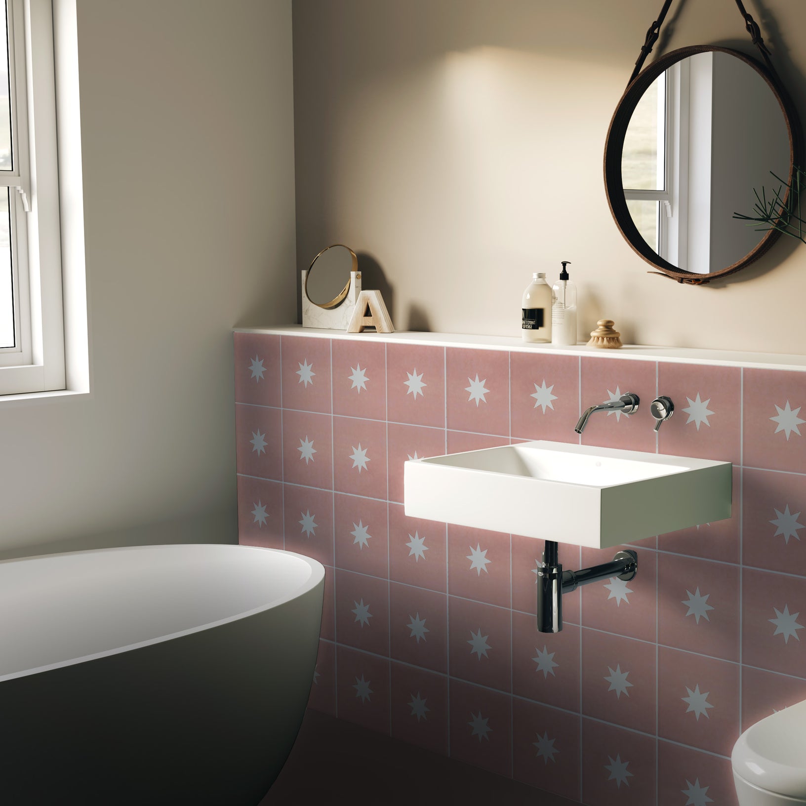 Aurora Pink Patterned Tile – Porcelain Superstore