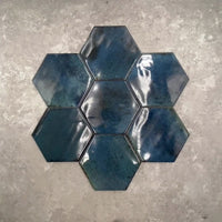 Ocean Blue Hexagon Tile - Porcelain Superstore