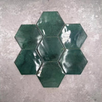 Ocean Emerald | Gorgeous Green Hexagon Tiles | Porcelain Superstore