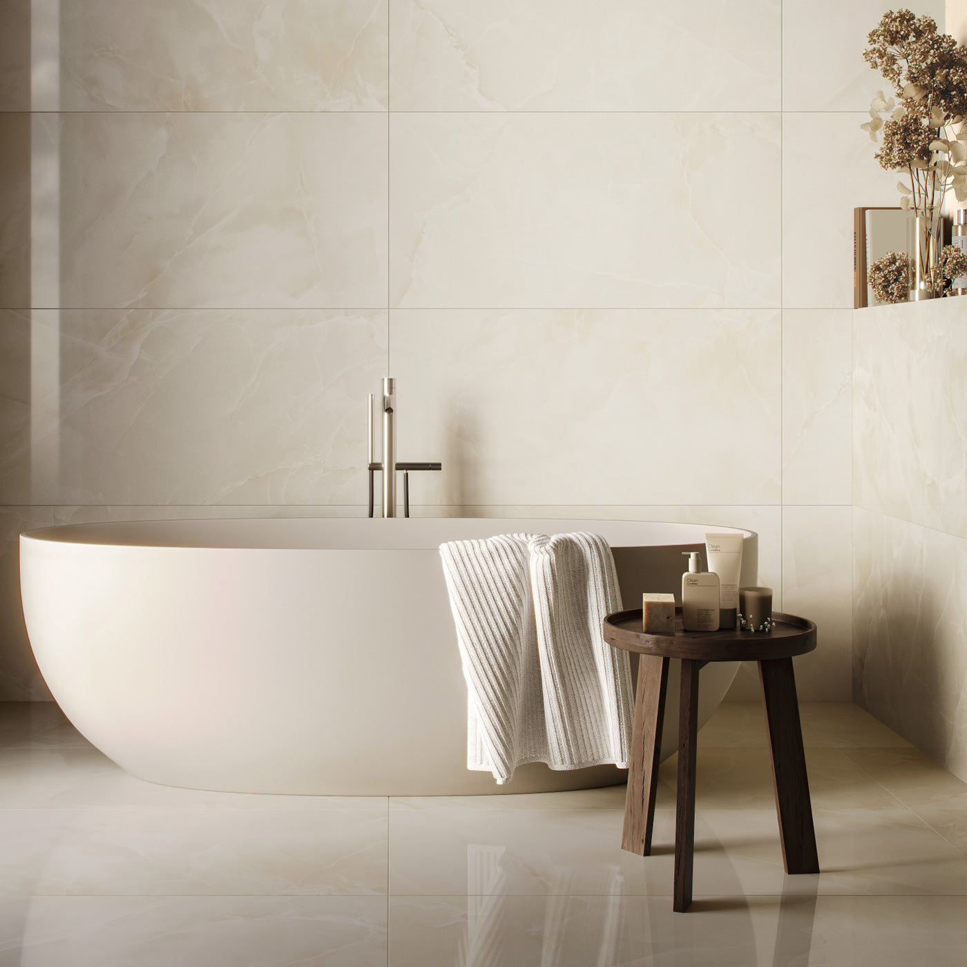 Ritz Ivory Polished Tile – Porcelain Superstore