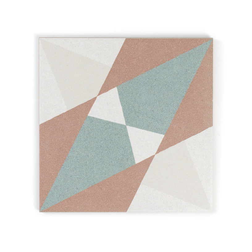 Rosetta Red Patterned Tile - Porcelain Superstore