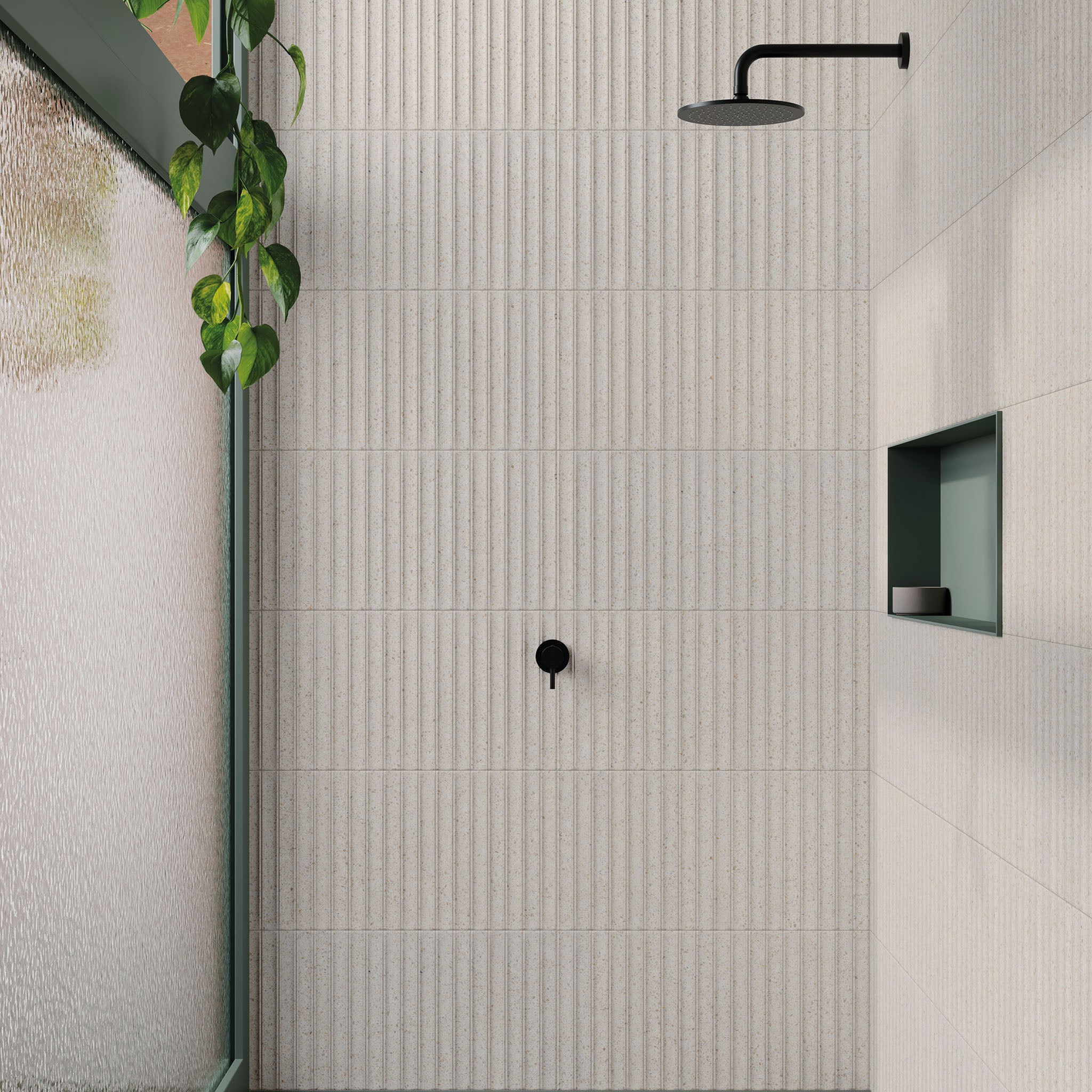 Solace Cream Fluted Tile – Porcelain Superstore