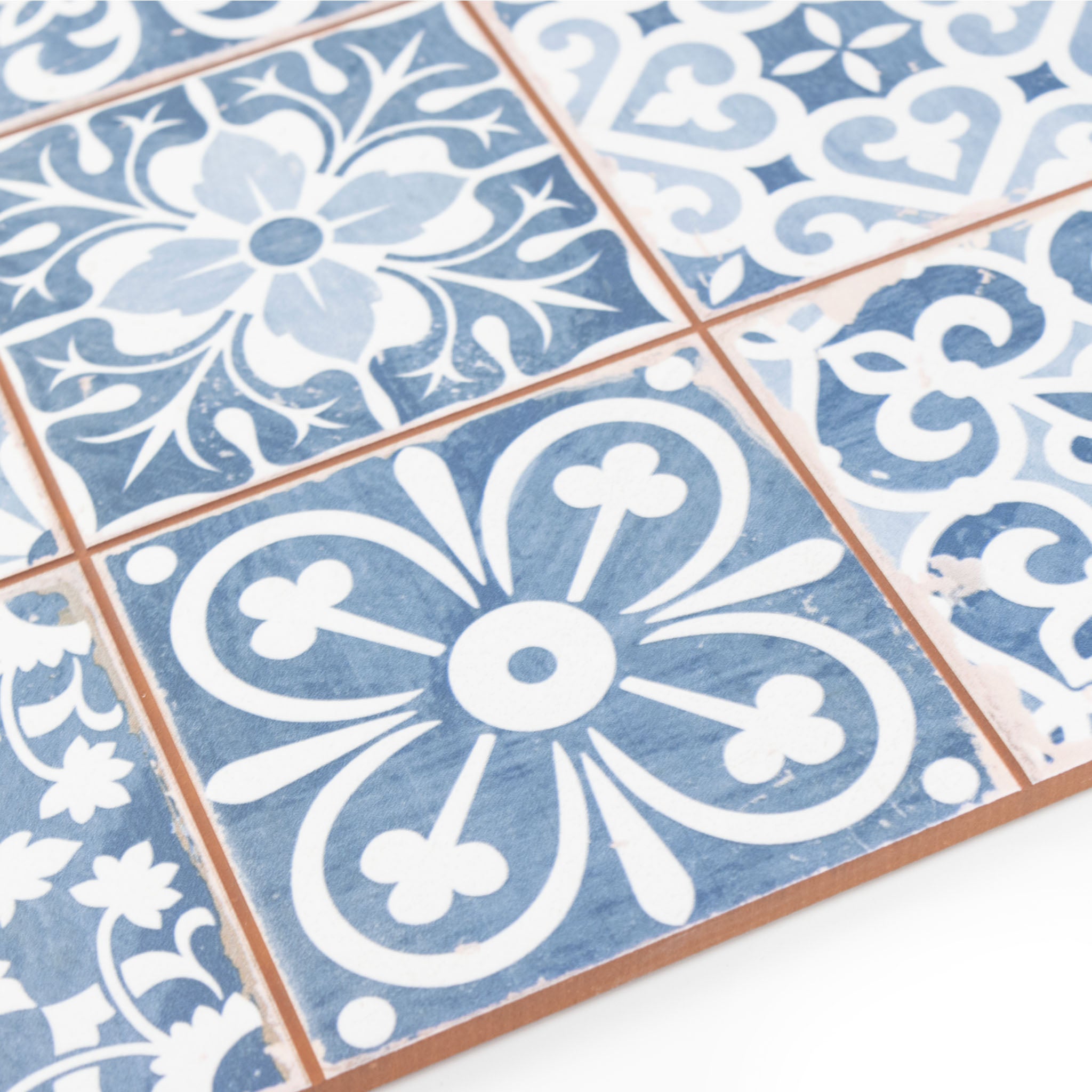 Tapestry Blue Patterned Tile – Porcelain Superstore