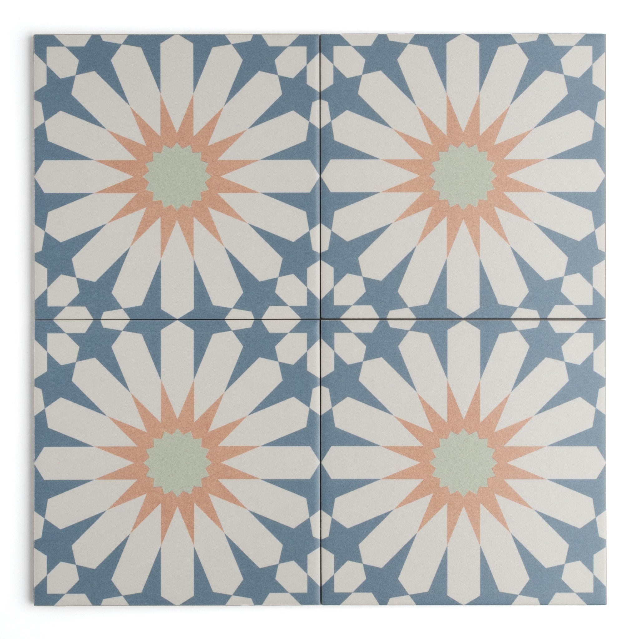 Tropez Blue Patterned Tile – Porcelain Superstore