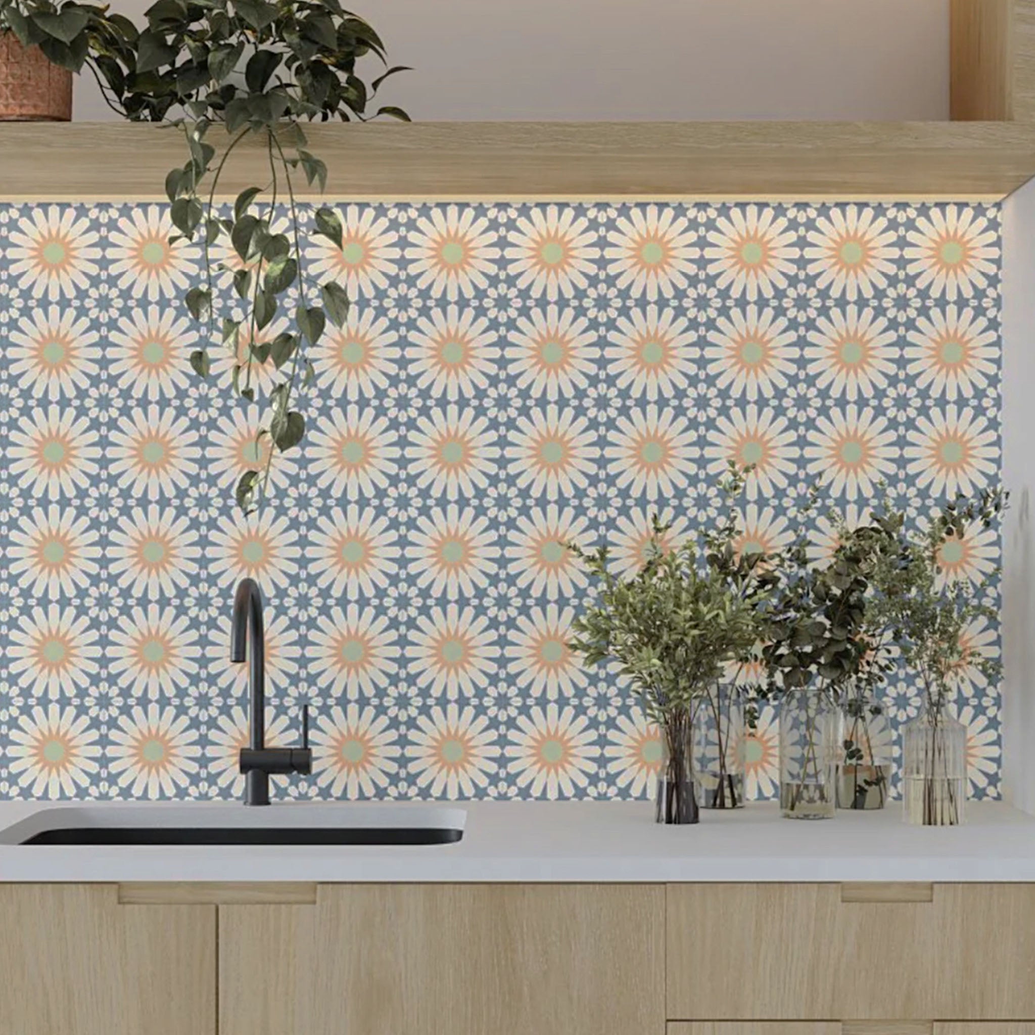 Tropez Blue Patterned Tile – Porcelain Superstore