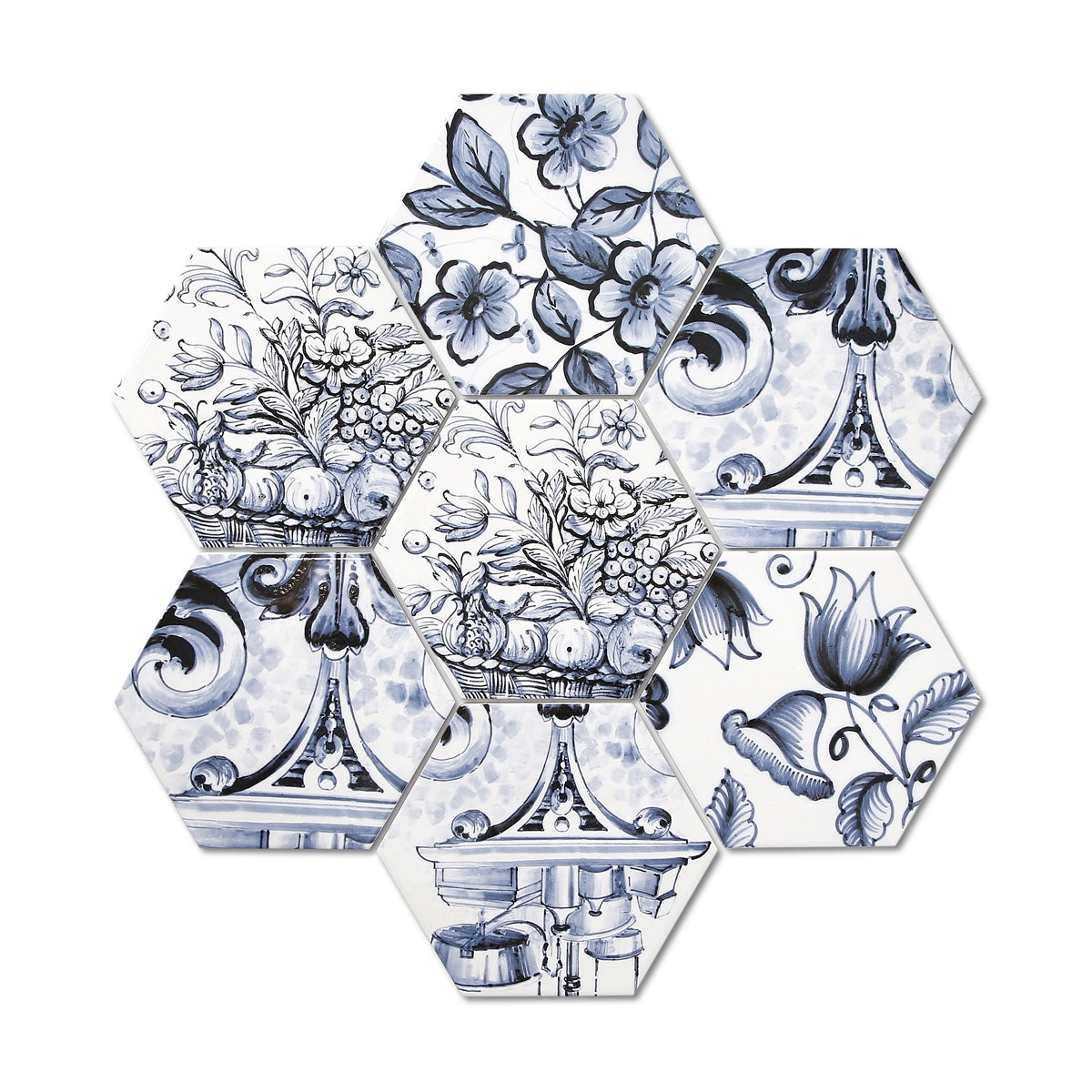 Porto Blue Hexagon Tile – Porcelain Superstore