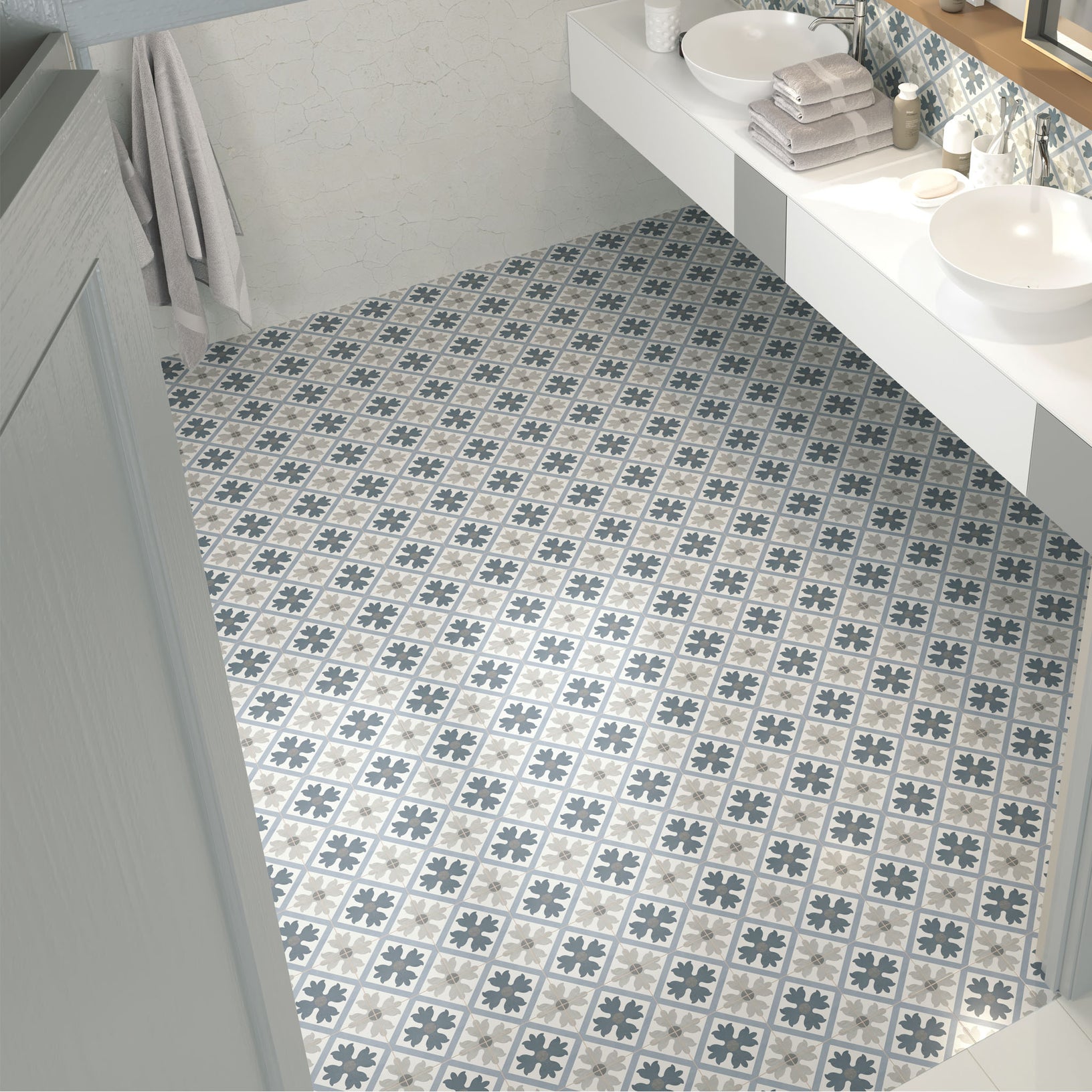 Bella Blue Pattern Tile – Porcelain Superstore