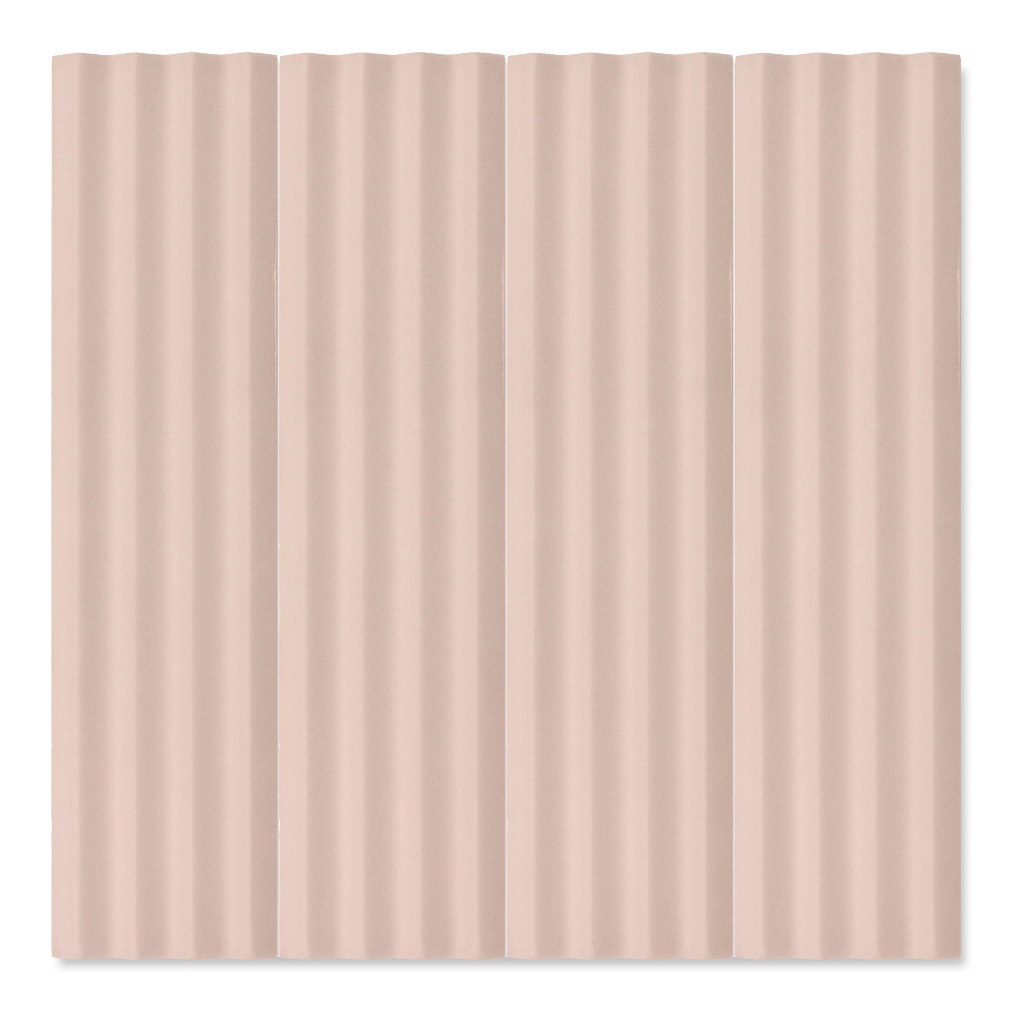 Fluted Pink Decor Wall Tile - Porcelain Superstore