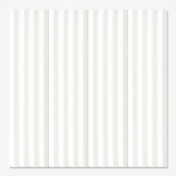 Fluted Snow Decor Wall Tile - Porcelain Superstore