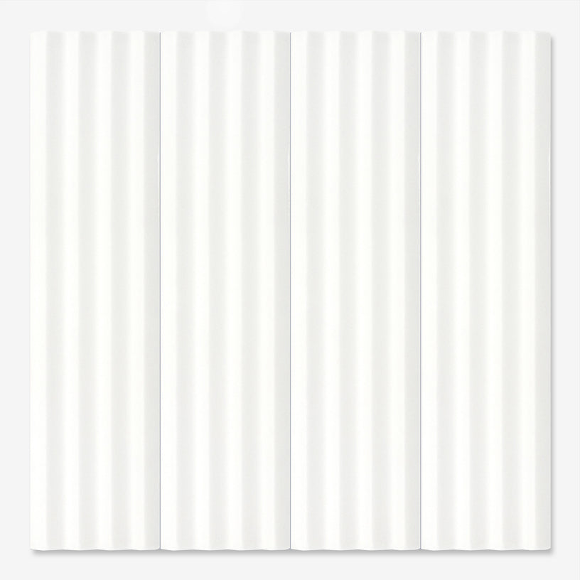 Fluted Snow Decor Wall Tile - Porcelain Superstore