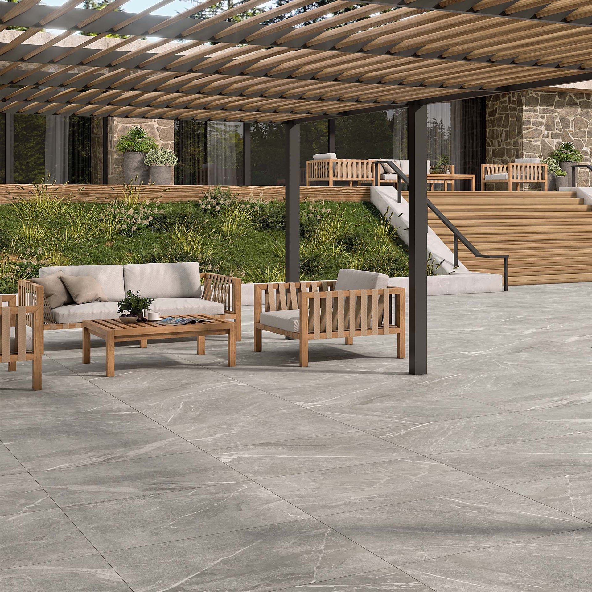 Rock Grey 2CM Outdoor Tile – Porcelain Superstore