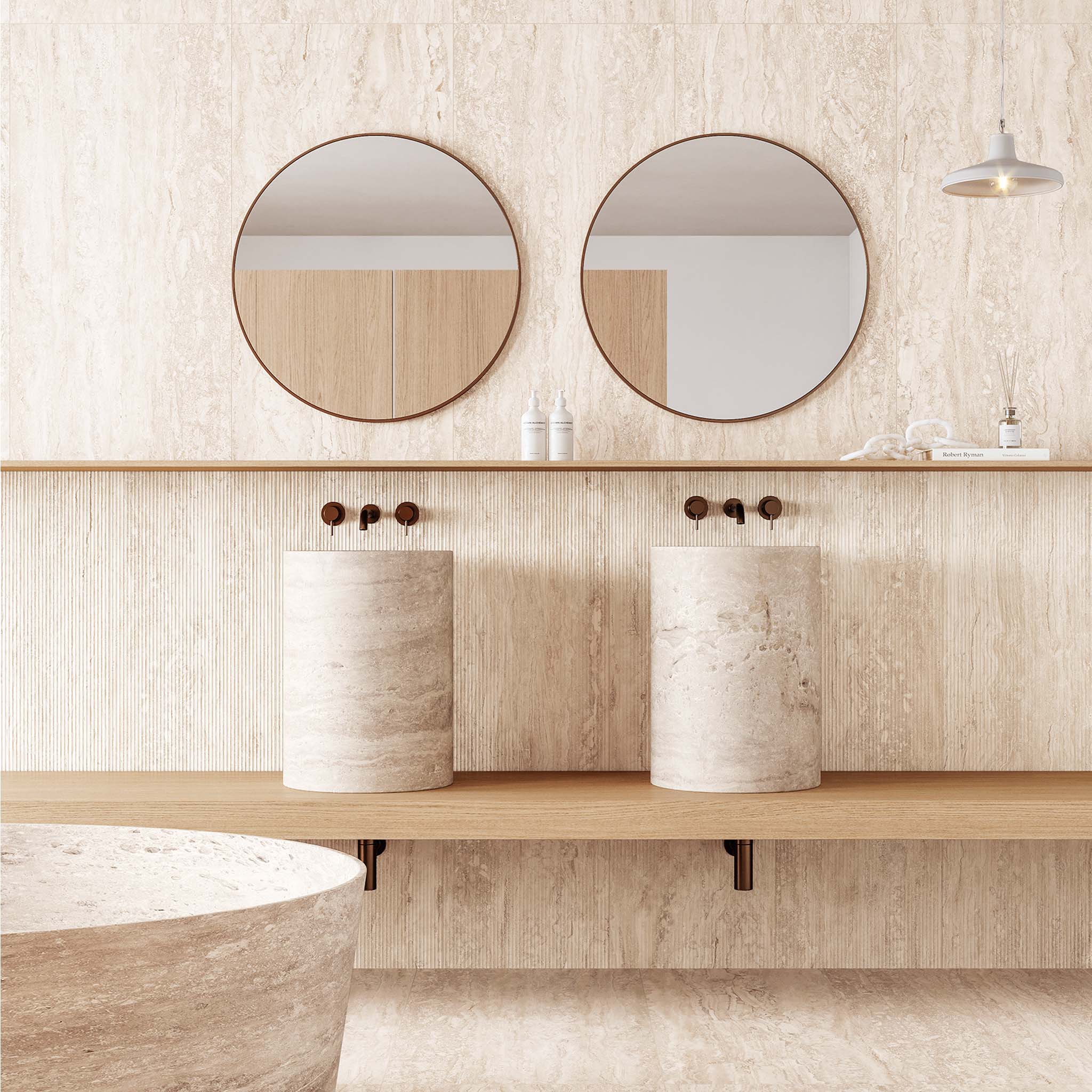 Pantheon Silver Fluted Tile – Porcelain Superstore