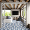 Rosetta Blue Patterned Tile - Porcelain Superstore