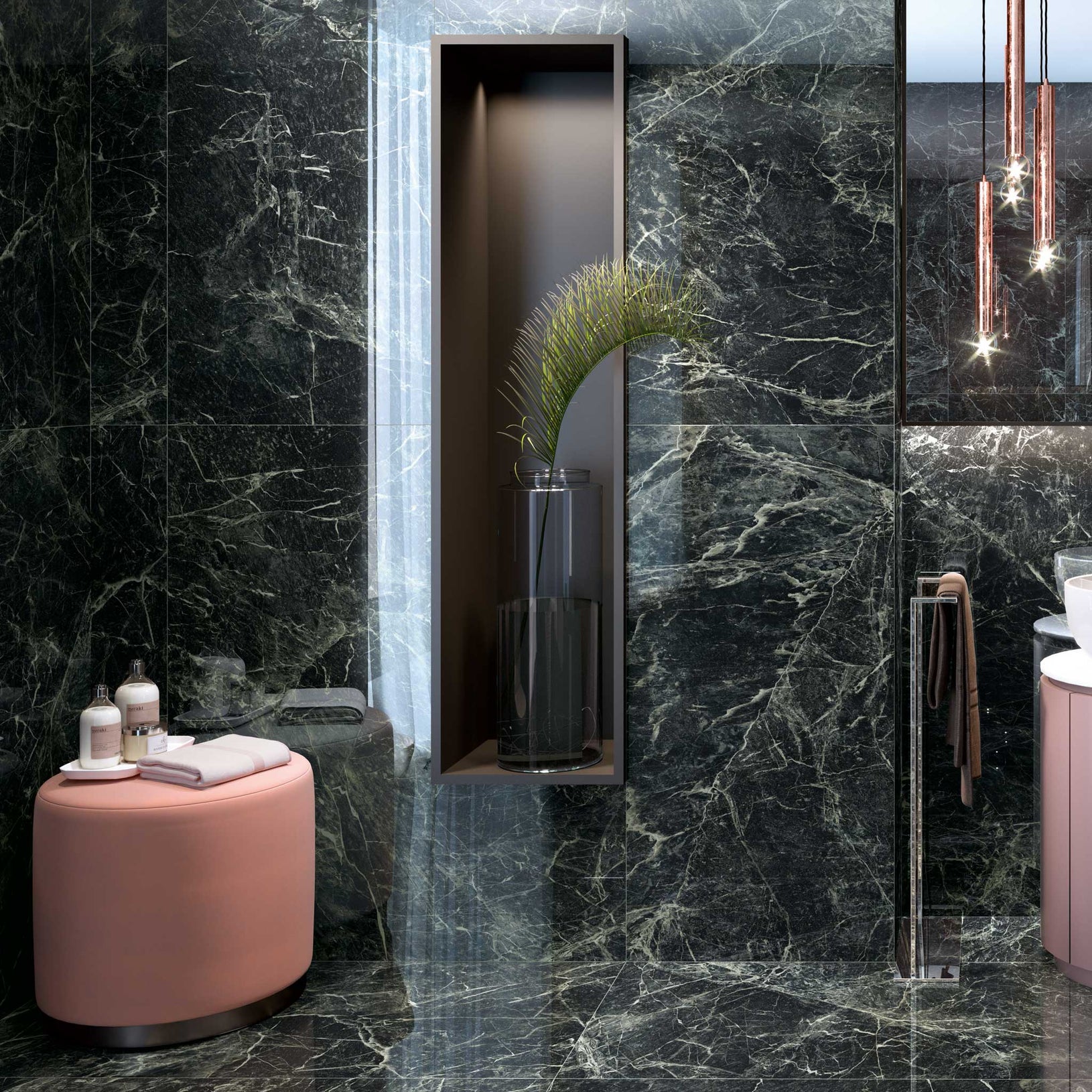 Signature Verde Polished Floor Tile - Porcelain Superstore