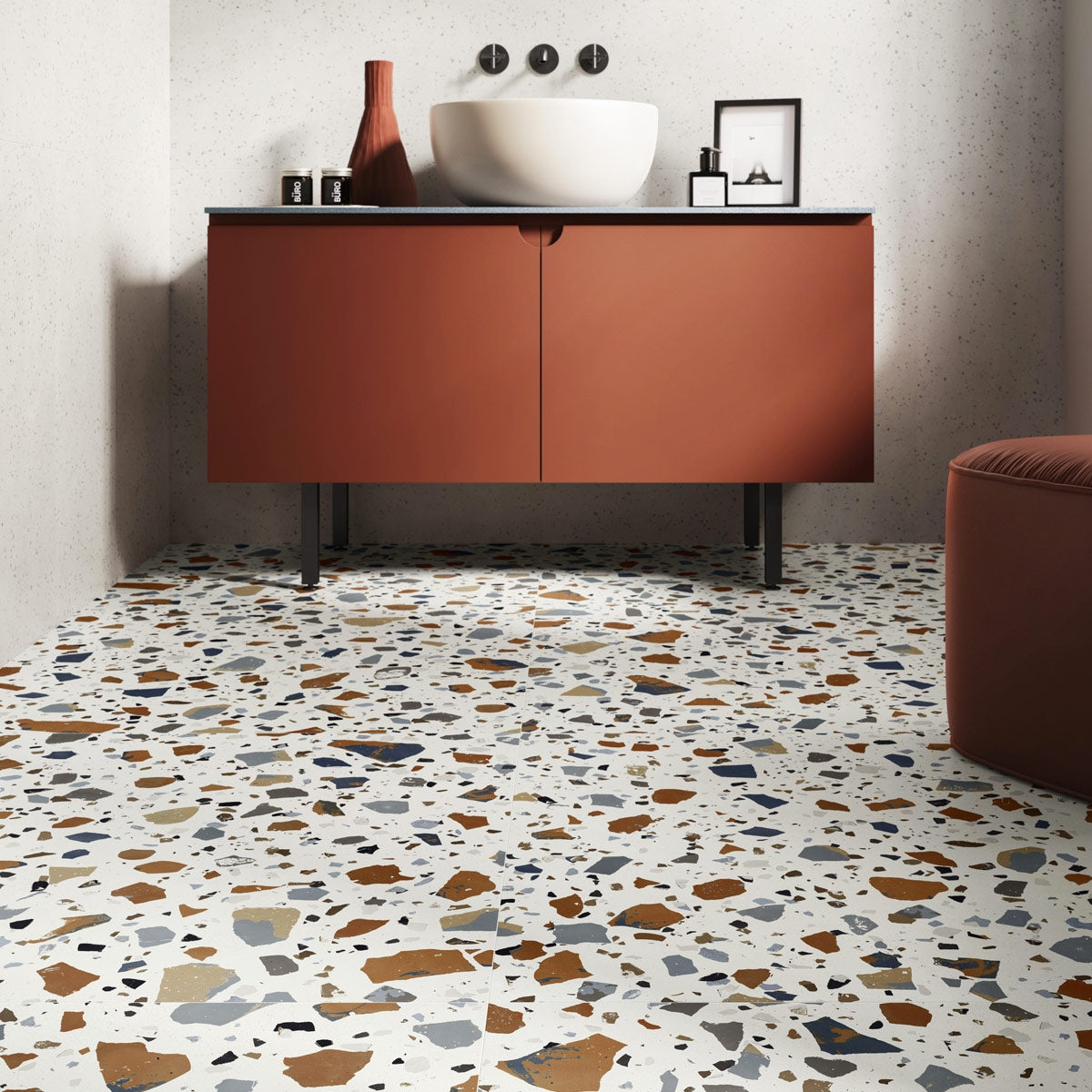 Flecks White Terrazzo Tile – Porcelain Superstore