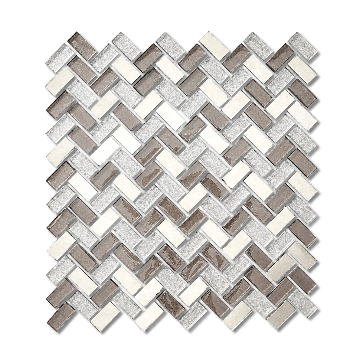 Offset Grey Mix Mosaic Tile – Porcelain Superstore