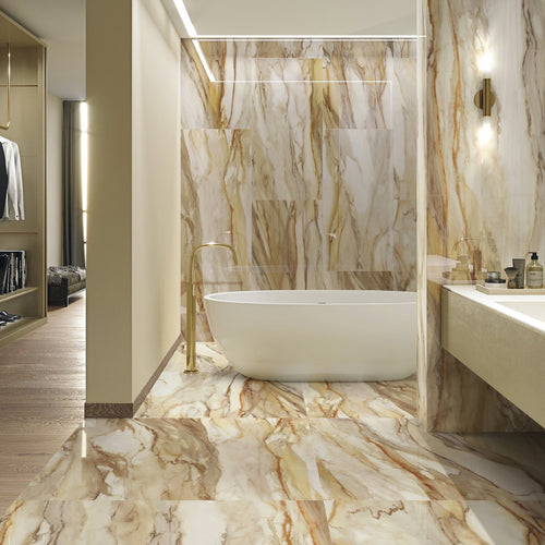 Drops Gold Wall Tile - Porcelain Superstore