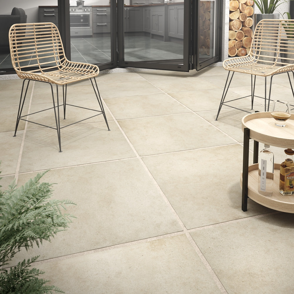 Outdoor Ceramic Floor Tiles Loft Taupe Porcelain Outdoor Tile