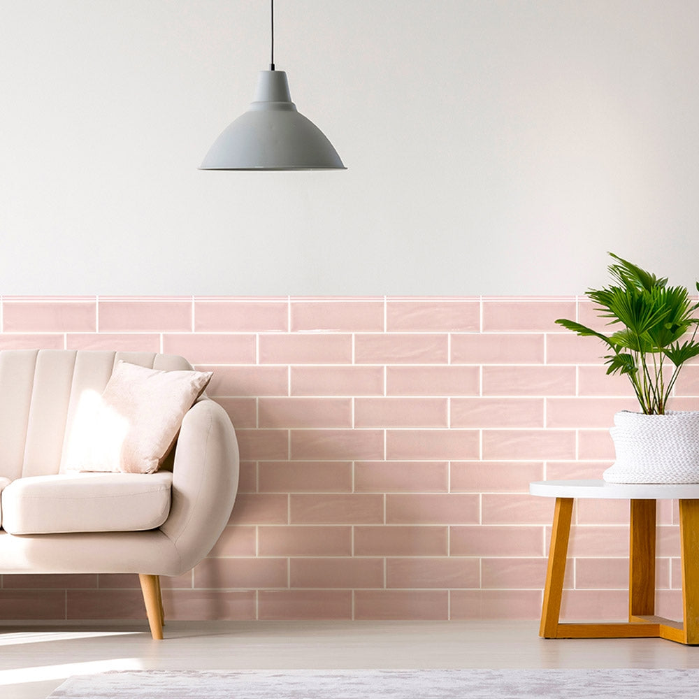 Ripples Pink Wall Tile – Porcelain Superstore